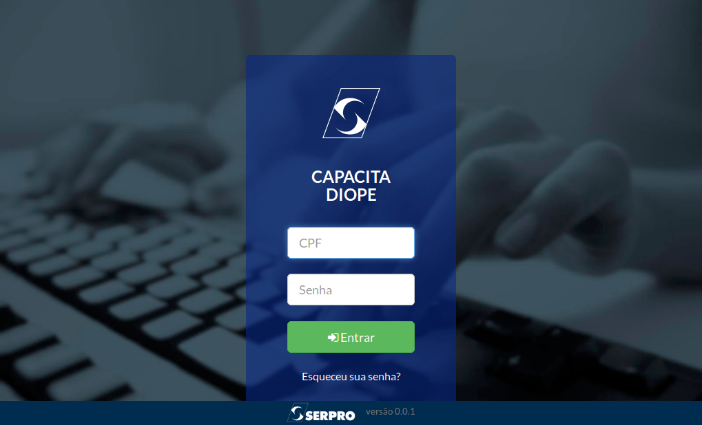 Capacita DIOPE - Acessando o Capacita DIOPE