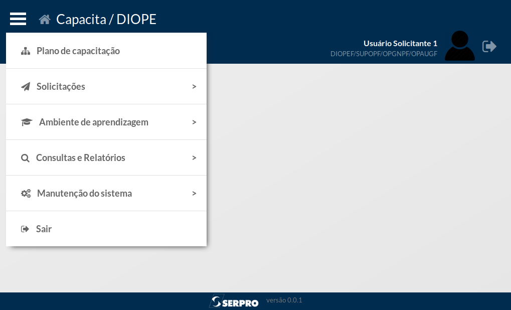 Capacita DIOPE - Como excluir um curso existente?
