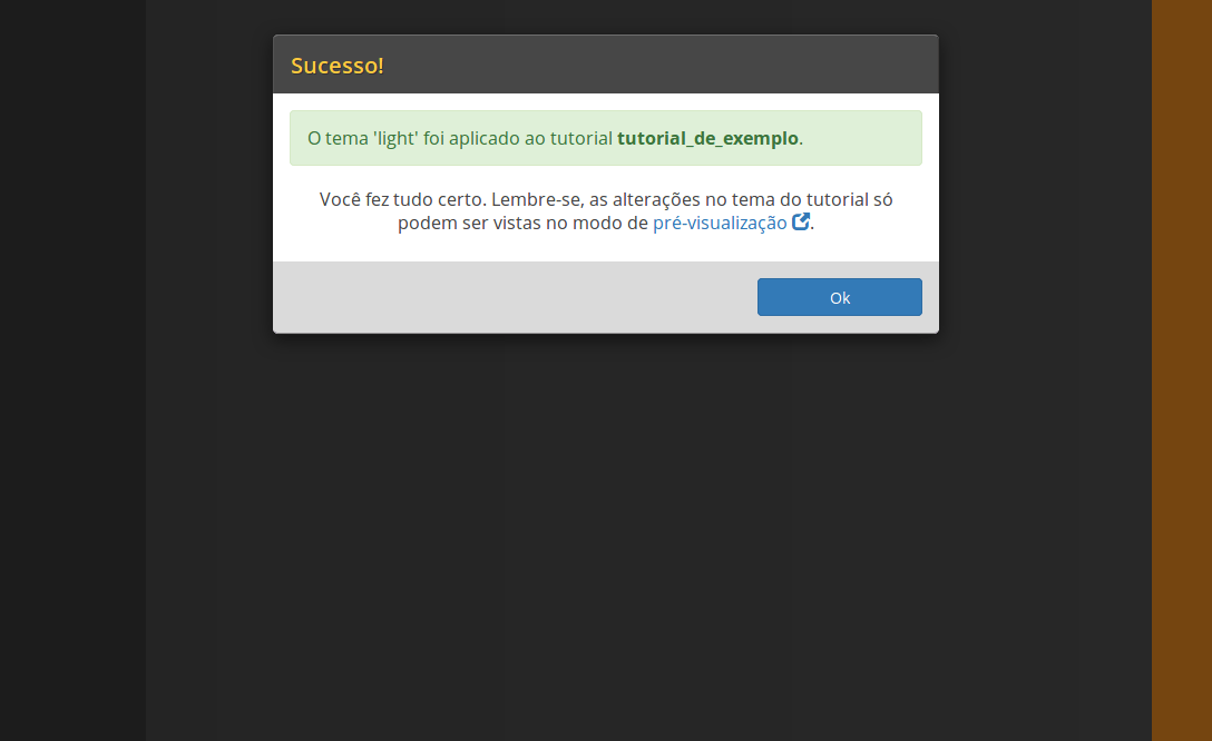 Demonstra - Trocar tema