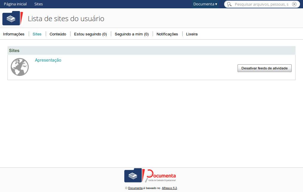Manual de Usuário do DOCUMENTA - Acesso