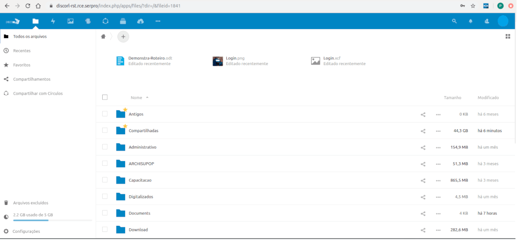 SerproRL - Módulo Atividades