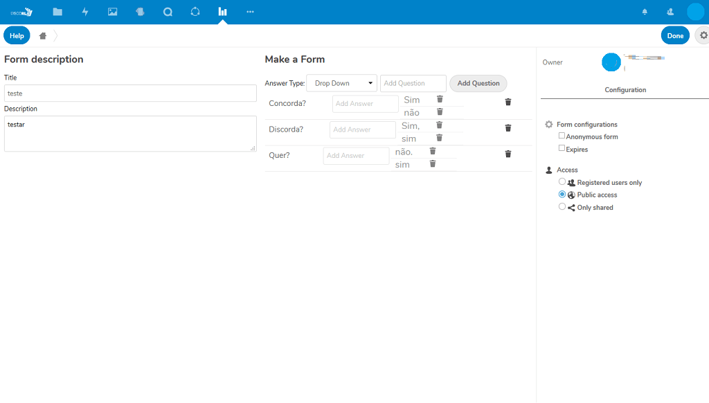 SerproRL - Módulo Formulários