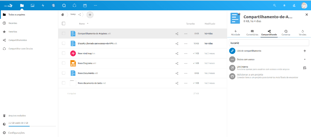 SerproRL - Compartilhamento de ARQUIVOS com usuários do domínio